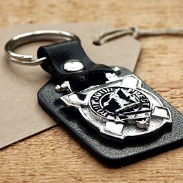 Clan Crest Leather Keyrings | Houston Kiltmakers